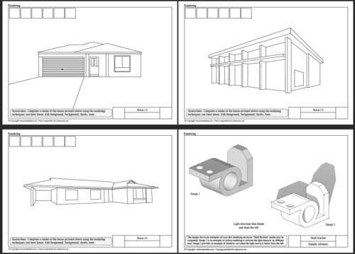Technical Drawing and Graphics - Set 2 "Rendering" | Teaching Resources