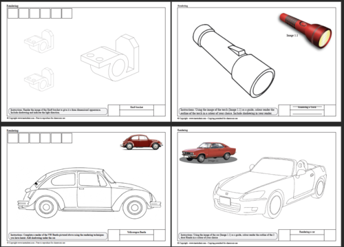 Technical Drawing and Graphics - Set 2 "Rendering" | Teaching Resources