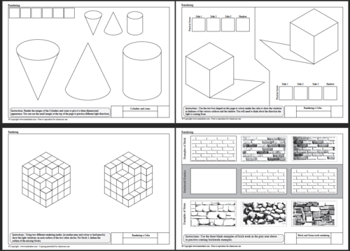 Technical Drawing and Graphics - Set 2 "Rendering" | Teaching Resources