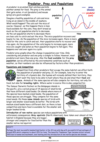 Predator, Prey and Populations | Teaching Resources