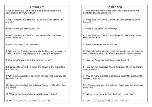 Edexcel A Level USA Politics Lessons 7-9 (Principles of the US ...