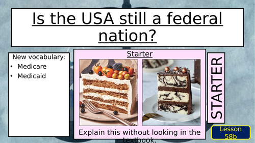 Edexcel A Level USA Politics Lessons 10-11 (Federalism) | Teaching ...