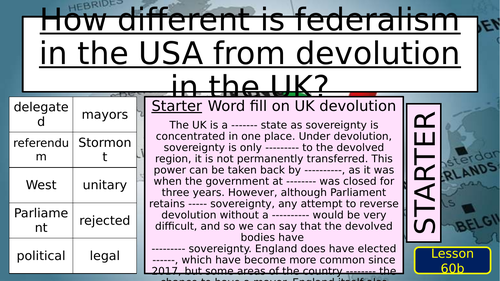 Edexcel A Level USA Politics Lessons 14-16 (Comparative Politics ...