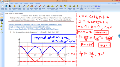 Graphing Trigonometry Function, Add Maths 0606: GCSE/IGCSE, AP, IB-HL ... Graphing Trigonometry Function, Add Maths 0606: GCSE/IGCSE, AP, IB-HL ...