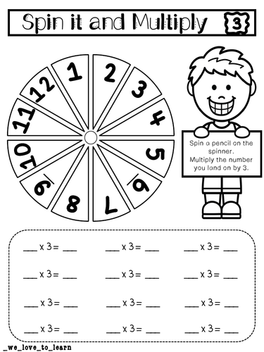 3 Times Table No Prep Activities Worksheets. | Teaching Resources