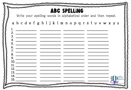 Spelling Activities - 9 Fun & Creative Worksheets for EYFS-KS2 ...