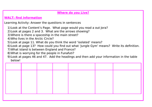 Reading Activities - Big Cat: Ruby Level | Teaching Resources