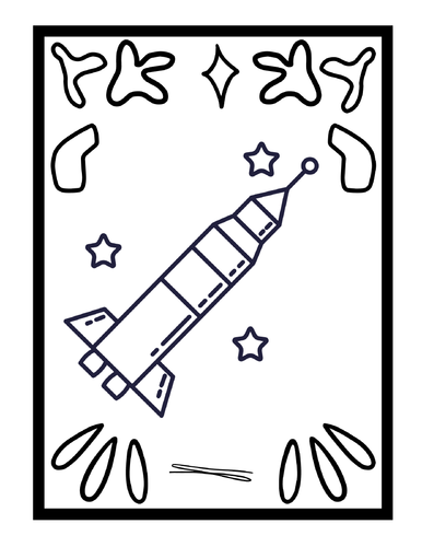 Rockets Colouring Pages For Kids, Colouring Sheets PDF, Space Rocket ...
