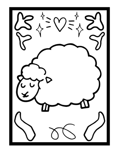 Sheep Colouring Pages For Kids, Colouring Sheets PDF, Eid Sheep ...