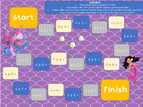 4-times-table-board-game-mermaid-theme-teaching-resources