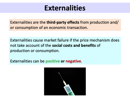 Externalities - A level Economics | Teaching Resources