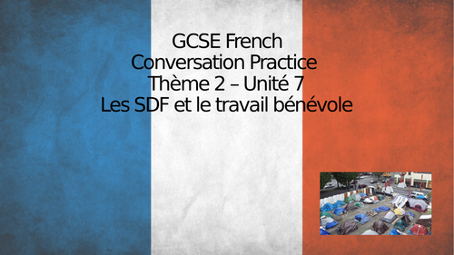 French GCSE Speaking Practice - Recorded Questions and instructions for ...