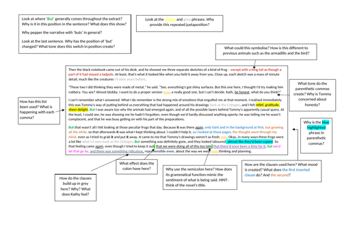 Never Let Me Go - Lessons + Revision Series | Teaching Resources
