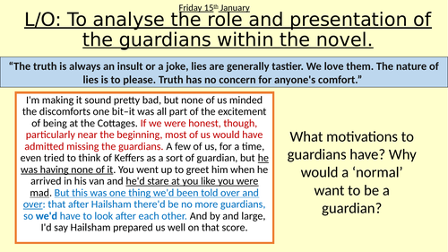 Never Let Me Go - Lessons + Revision Series | Teaching Resources