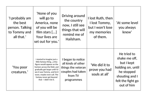 Never Let Me Go - Lessons + Revision Series | Teaching Resources