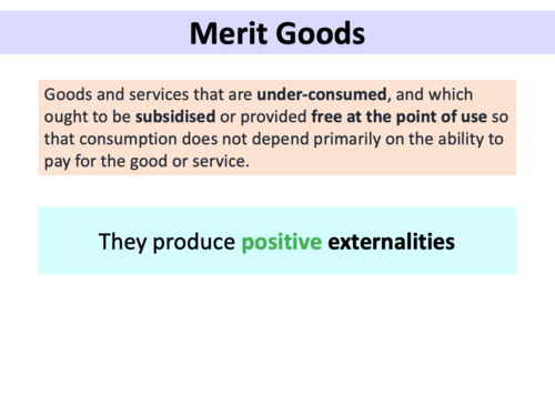 Public Goods - A level Economics | Teaching Resources