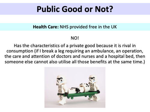 Public Goods - A level Economics | Teaching Resources