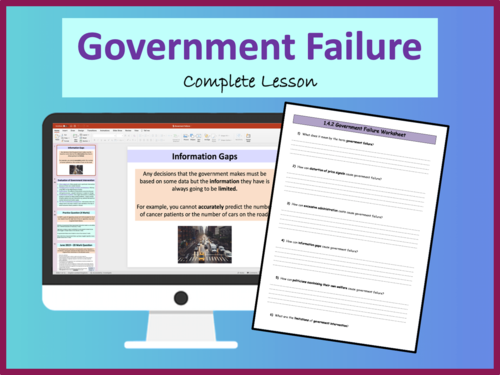 Government Failure - A level Economics | Teaching Resources