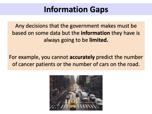 Government Failure - A level Economics | Teaching Resources