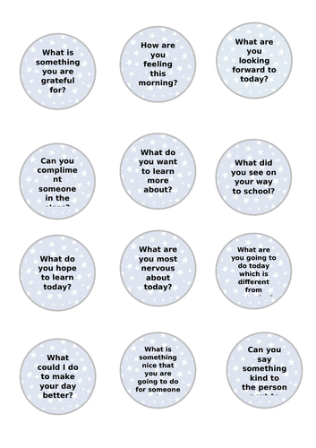 Start and End of the Day Questions | Teaching Resources