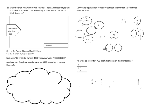 Place Value Word Problems Year5/6 | Teaching Resources