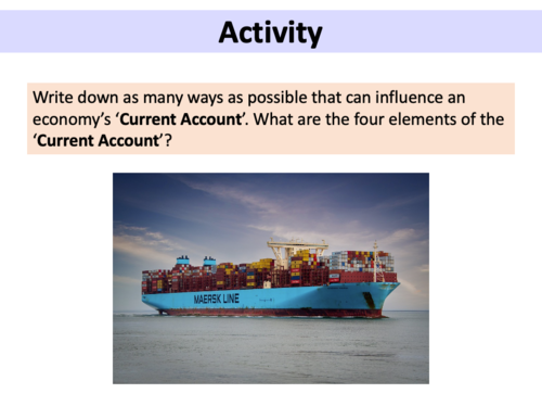 Balance of Payments - A level Economics (Theme 2) | Teaching Resources