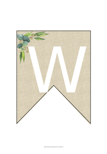 Natural Style We Love To Read Bunting | Teaching Resources