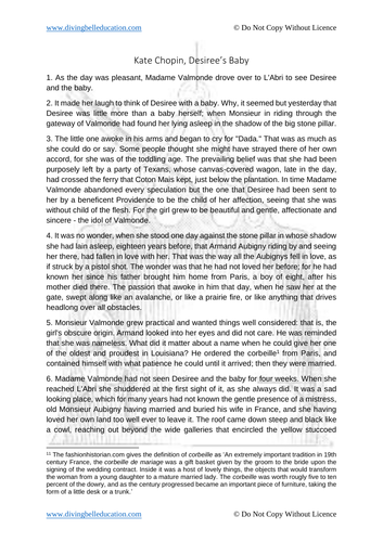 Short Story Study: Kate Chopin, 'Desiree's Baby' | Teaching Resources