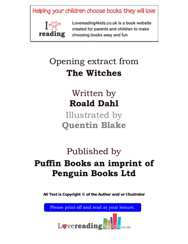 The Witches - Roald Dahl - Whole Class Reading Session! | Teaching ...