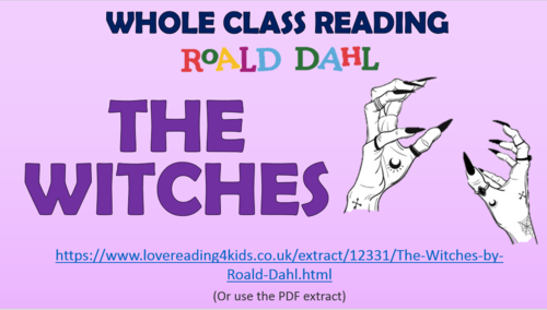 The Witches - Roald Dahl - Whole Class Reading Session! | Teaching ...