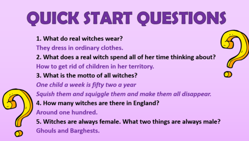 The Witches - Roald Dahl - Whole Class Reading Session! | Teaching ...