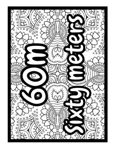 Pronouncing Measurements Mandala in The Background Coloring Pages For ...