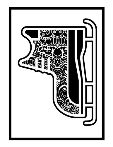 Ice Hockey Mandala Colouring Pages, Colouring Pages For Kids, Colouring ...