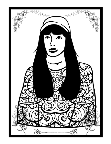 Strong Independent Girl Mandala Colouring Pages For Girls, Fashion ...