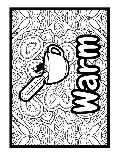 Weather Vocabulary Mandala Colouring Pages For kids, Colouring Sheets ...