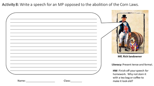 Card Sort - Repeal of the Corn Laws | Teaching Resources