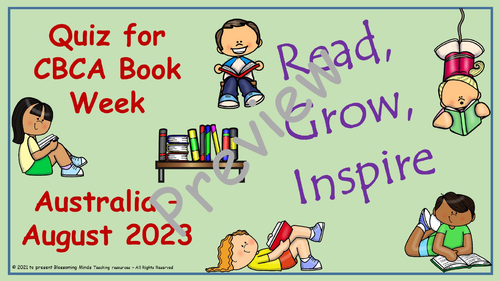 Quiz for CBCA Book Week 2023 | Teaching Resources