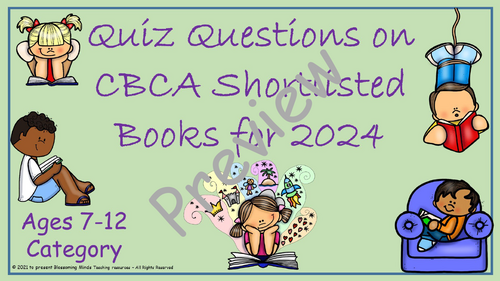 Quiz for CBCA Book Week 2024 | Teaching Resources
