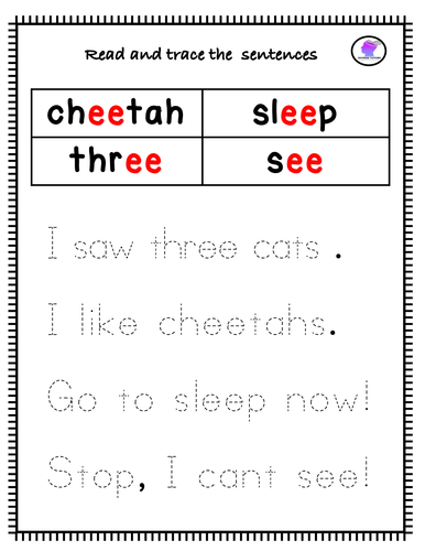 Double letter ee sound (digraph) | Teaching Resources