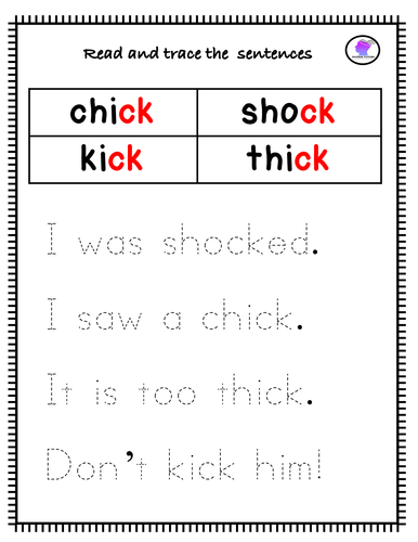 Digraphs practice for the CK sound | Teaching Resources