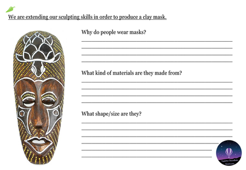 KS2 AFRICAN MASK Art Unit - 4 Outstanding Lessons | Teaching Resources
