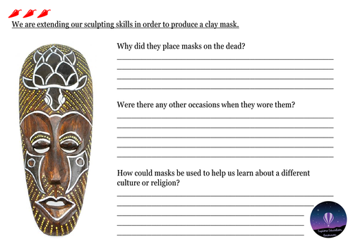 KS2 AFRICAN MASK Art Unit - 4 Outstanding Lessons | Teaching Resources