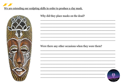 KS2 AFRICAN MASK Art Unit - 4 Outstanding Lessons | Teaching Resources