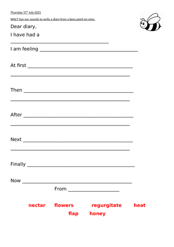 Explanation Text - How Bees Make Honey | Teaching Resources