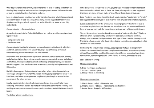 Valentine and Sonnet 43 Comparison | Teaching Resources