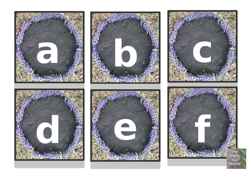 Natural classroom lettering and numbers editable | Teaching Resources