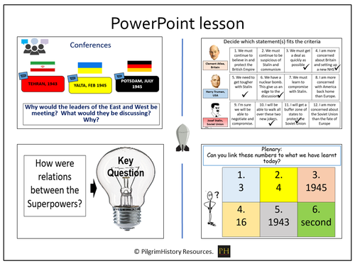 Tehran, Yalta and Potsdam Conferences Cold War | Teaching Resources