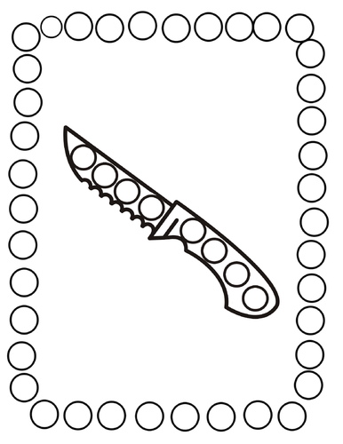 Camping Dot Markers Colouring Pages, Printable Dot Markers Sheets PDF ...