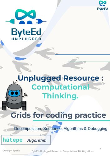 ByteEd Unplugged Computational Thinking & Coding Grids | Teaching Resources ByteEd Unplugged Computational Thinking & Coding Grids | Teaching Resources