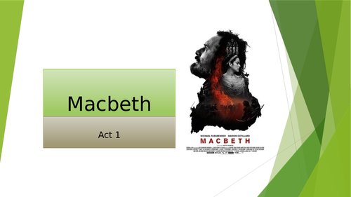 'Macbeth' Act 1 | Teaching Resources
